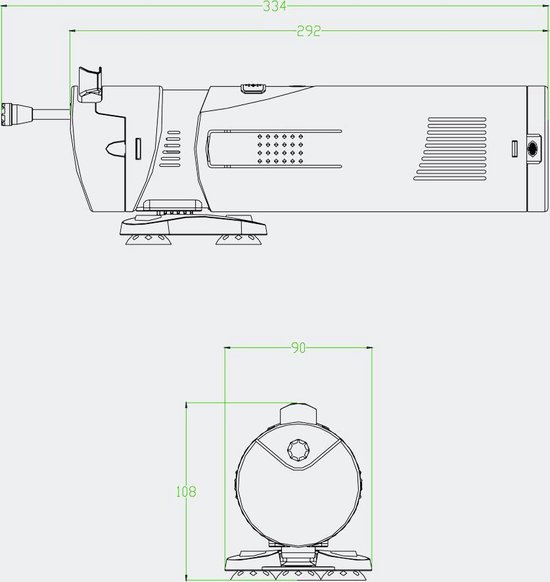 C809 Aquarium interne aquariumfilter 700 l/u + 9 watt UVC | bol.com