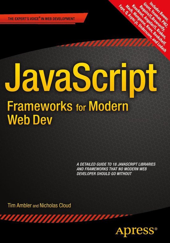 JavaScript Frameworks for Modern Web Dev (ebook), Nicholas Cloud | 9781484206621 | Boeken | bol