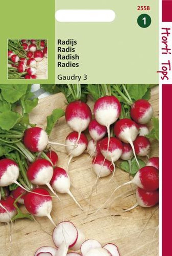 Hortitops Zaden - Radijs Gaudry 3, Ronde Rode Witpunt | bol.com Hortitops Zaden - Radijs Gaudry 3, Ronde Rode Witpunt | bol.com