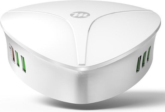 Multiline Powerstation 6 Poort USB Hub - 8A / 40W - MW6800 | bol