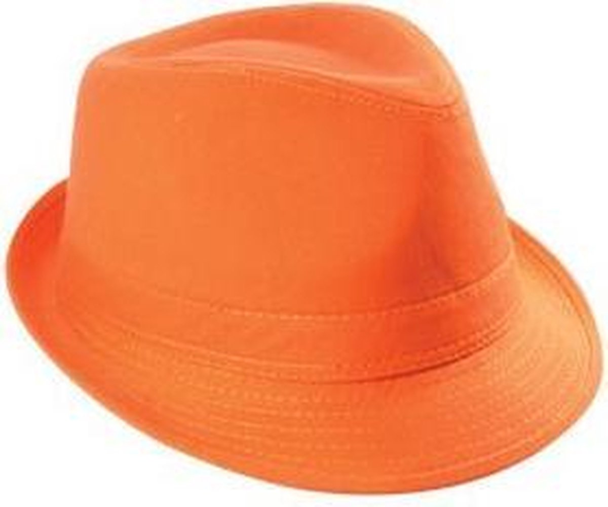 Trendy oranje hoedje 100% katoen | bol.com