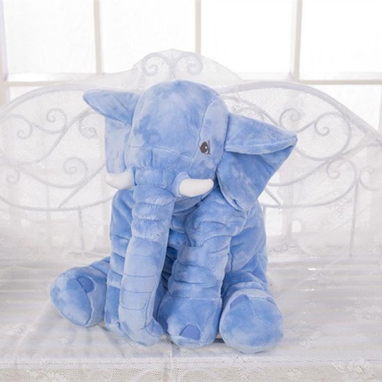 Knuffel olifant XXL – Knuffel voor baby – Olifant knuffel XXL- Blauw ...