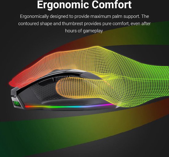 Souris de jeu RVB sans fil Redragon Sniper Pro M810P avec bouton Quick ...