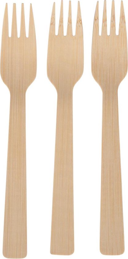 Take Dis Vork Bamboe 17cm - Pak 50 stuks | bol