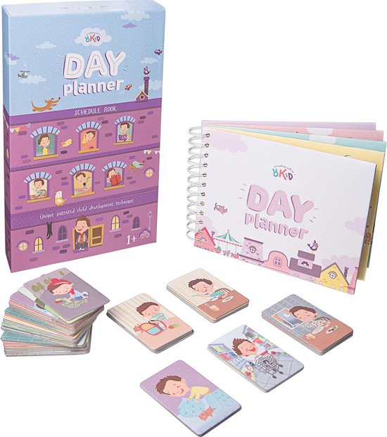 OKID Dagplanner Jongen – Peuter/Kleuter Boek met 50 Kaarten ...