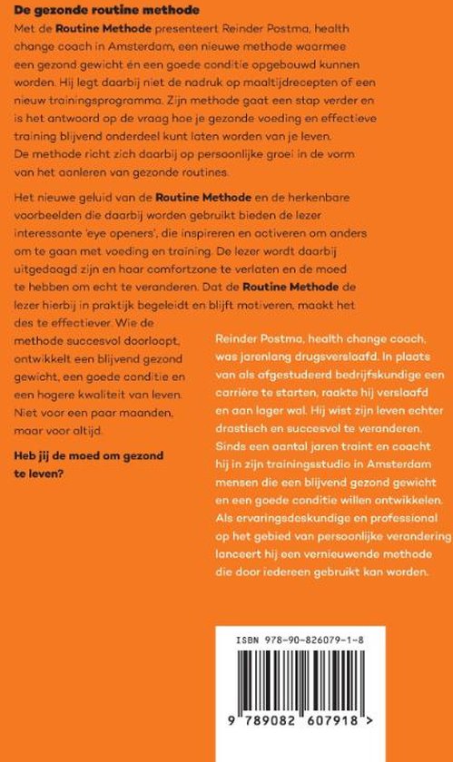De gezonde routine Methode, Reinder Postma | 9789082607918 | Boeken | bol