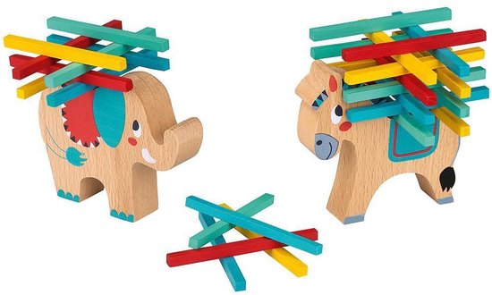 Moses Balansspel Hout Olifant / Paard | Games | bol.com