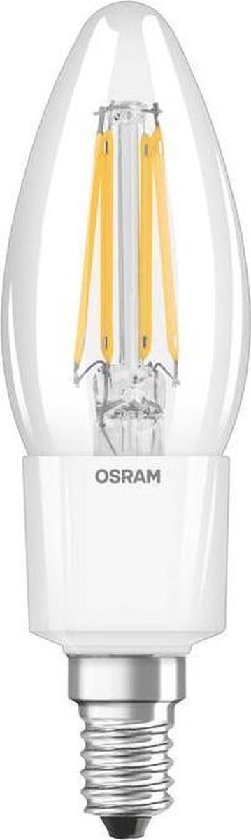 Osram LED Superstar filament lamp kaarsvormig 5W E27 warm wit helder dimbaar | bol.com