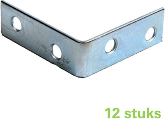 TQ4U stoelhoek | 40 x 40 x 15 mm | verzinkt | 12 stuks | bol