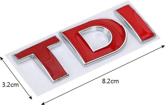 TDI voor Audi, Seat, Skoda, Porsche, VW Volkswagen | sticker embleem ...