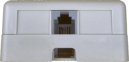 WANDCONTACTDOOS, 2-polig modulair RJ11 - opbouw - schroefaansluitingen ...