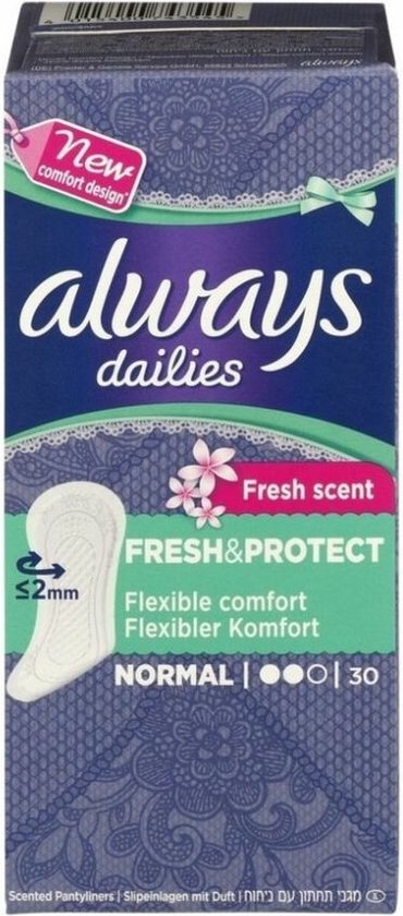 Always Dailies Inlegkruisjes Fresh & Protect Norm 30 Stuks | bol.com