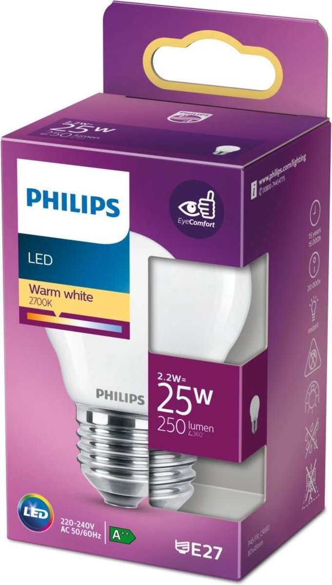 Philips LED Lamp 25W E27 Warm Wit | bol