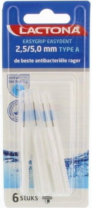 Lactona Ragers Easygrip Type A 2,5-5 mm - Tandenrager - 6 stuks | bol.com