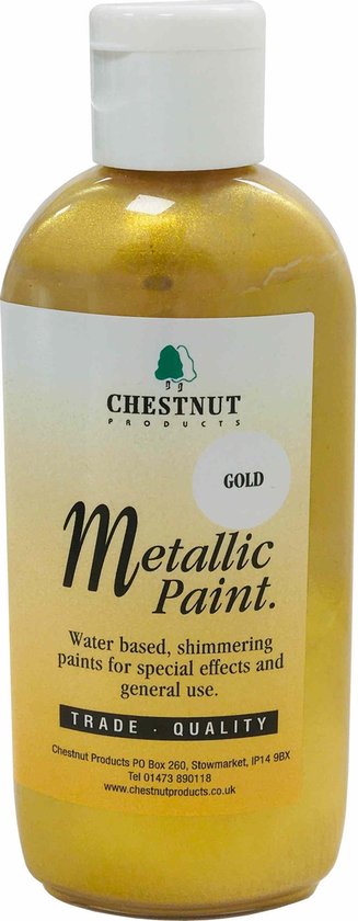 Chestnut Metallic Paint - Metallische Verf - Goud - 100 ml | bol