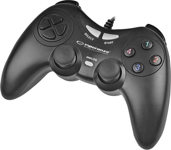 Game controller met trillingen voor PC USB fighter zwart | bol.com