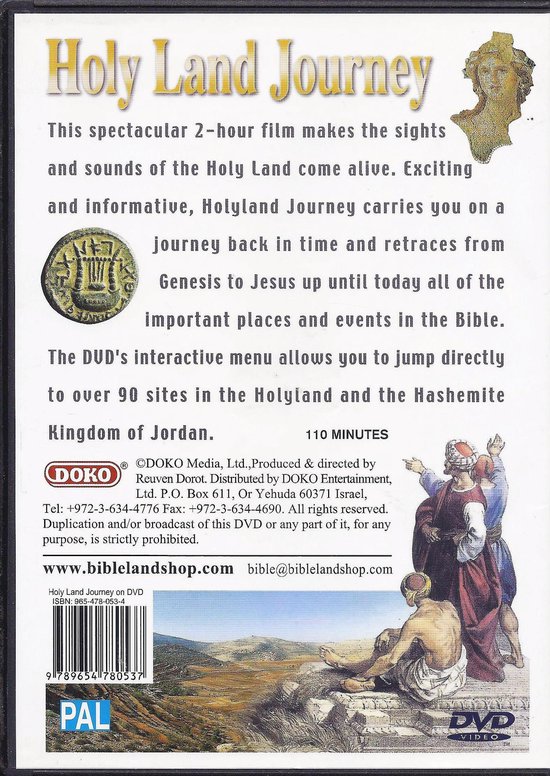 Holy Land Journey (Import DVD) Meertalig en Nederlands Gesproken 2 Uur ...