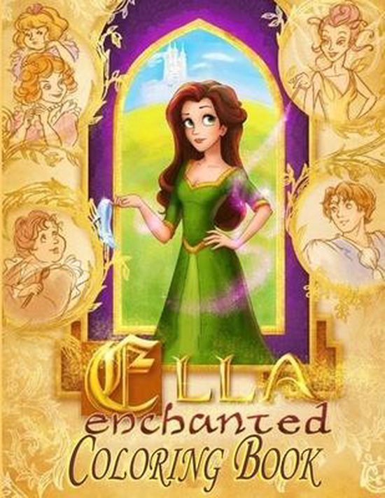 Ella enchanted Coloring Book, Ashley Henderson | 9798588936910 | Boeken ...