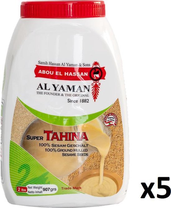 Al Yaman Tahini (Sesampasta) 5 x 907 Gram | bol