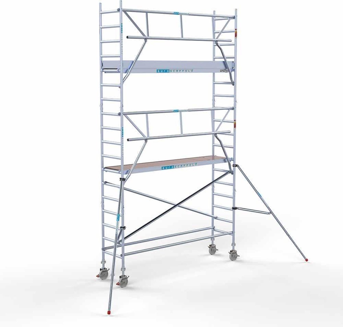 Echafaudage roulant 75x305x6,2 m Ponts en carbone avec garde-corps ...