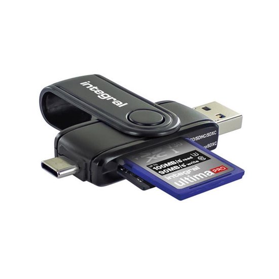 Integral Reader Sd/microsd Usb-a/usb-c | bol.com