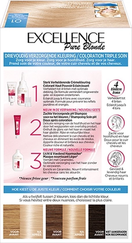 L’Oréal Paris Excellence Crème 01 Blond Ultra Clair Naturel | bol