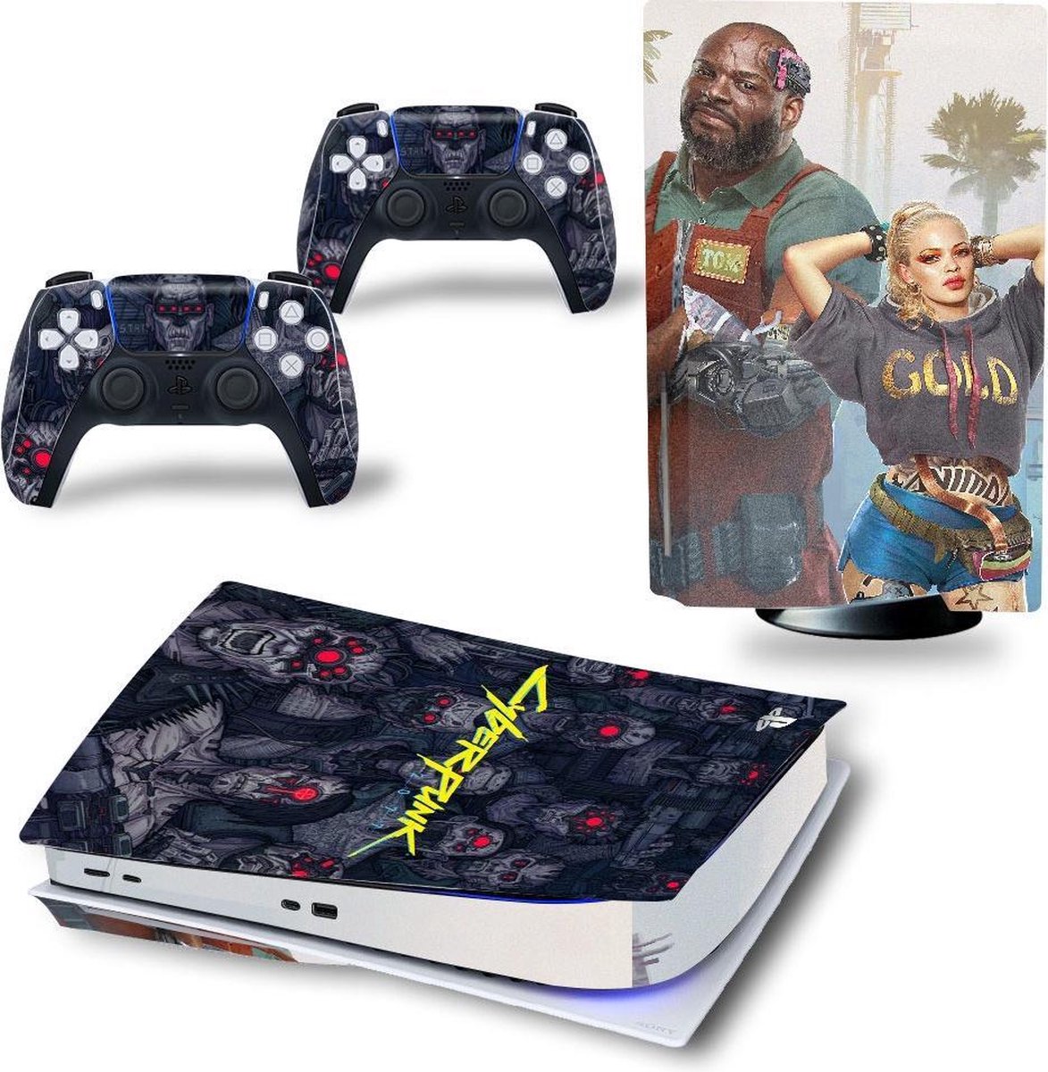 PS5 skin Cyberpunk - PS5 Disk | Playstation 5 sticker | 1 console en 2 ...