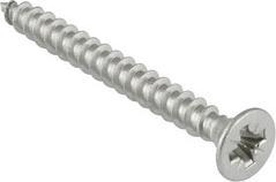 Schroef - rvs - 5.0 x 50 mm (25 stuks) | bol.com