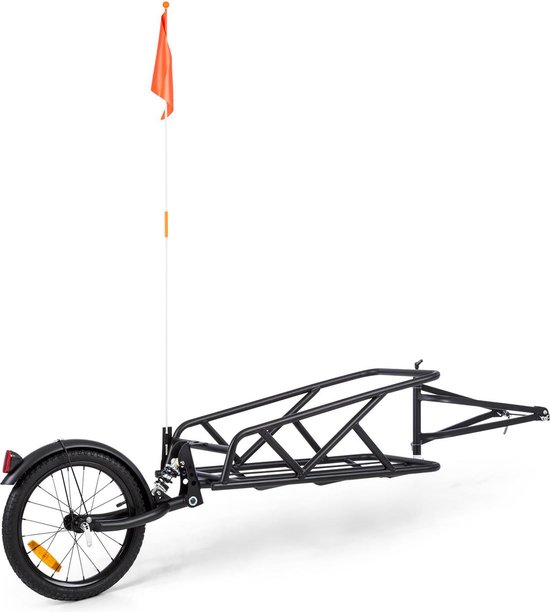Follower fietsaanhanger 16" wiel 35 kg belastbaar gewicht zwart | bol