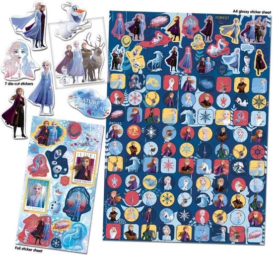Disney Frozen stickers | Mega stickers A4 | Frozen Stickers ...