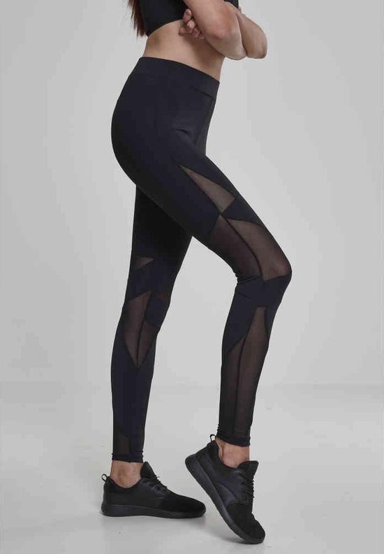 Urban Classics Sportlegging -S- Triangle Tech Mesh Zwart | bol.com
