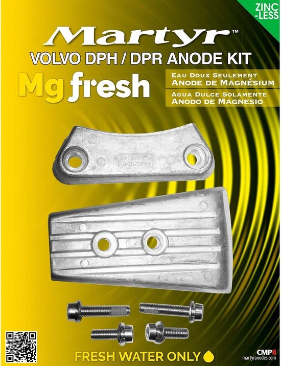 Volvo Penta magnesium Anodekit DPH type CMDPHKITM | bol
