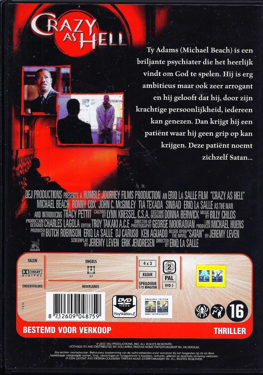 Crazy As Hell (Dvd), Eriq La Salle | Dvd's | bol.com