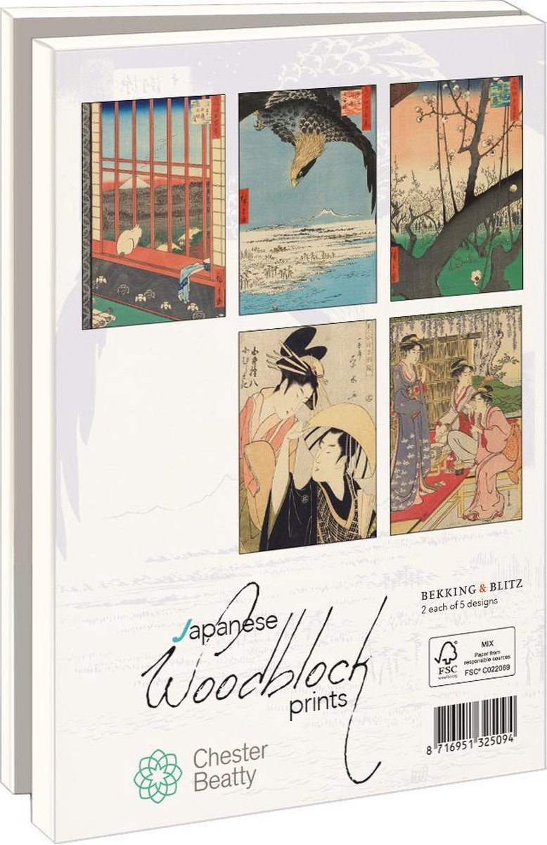 Kaartenmapje met env, groot: Japanese Woodblock prints, Chester Beatty ...