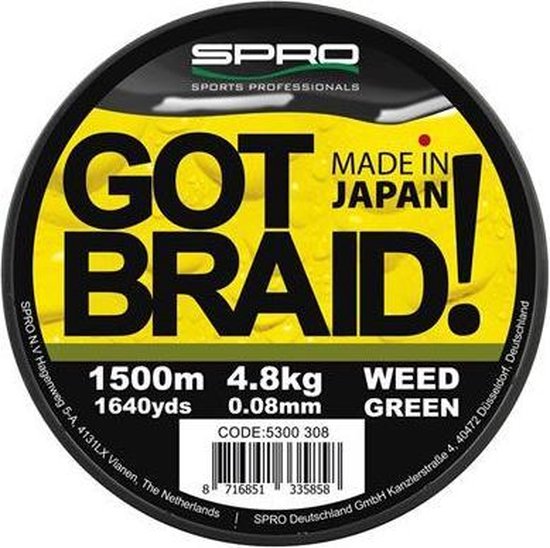 Spro Got Braid - 0.16 mm - 300 meter | bol.com