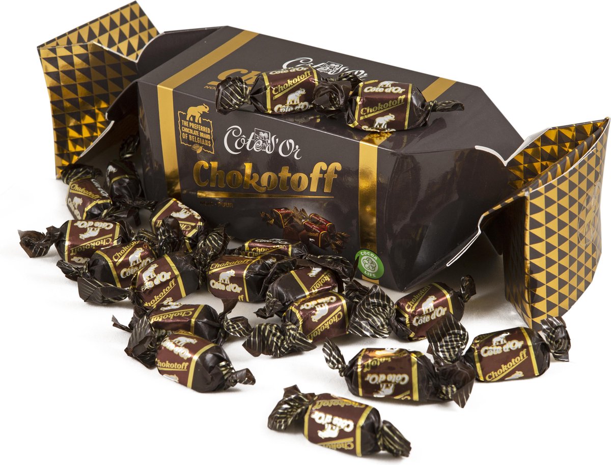 Côte d'Or Kerst Cadeau - Chocolade Bonbons Chokotoff - 30 stuks | bol