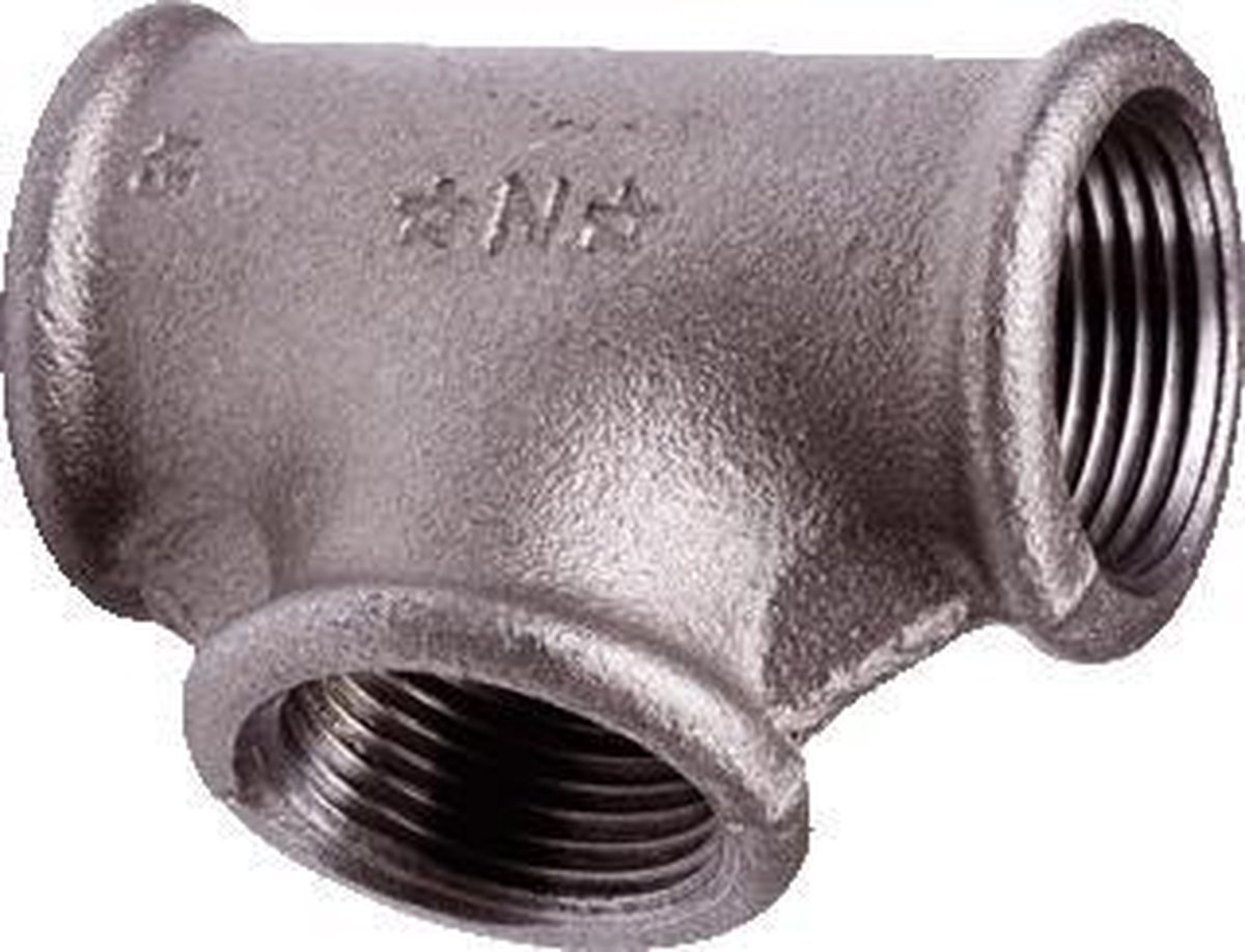 Nefit Ind Nr130 T stuk 90° met 3 x binnendraad 2 zwart | bol.com