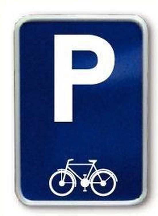 Parkeerbord Dibond 'Fiets' 400 x 600 mm | bol.com