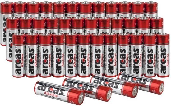 AAA batterij Arcas Alkaline 1.5 V 36 stuk(s) | bol
