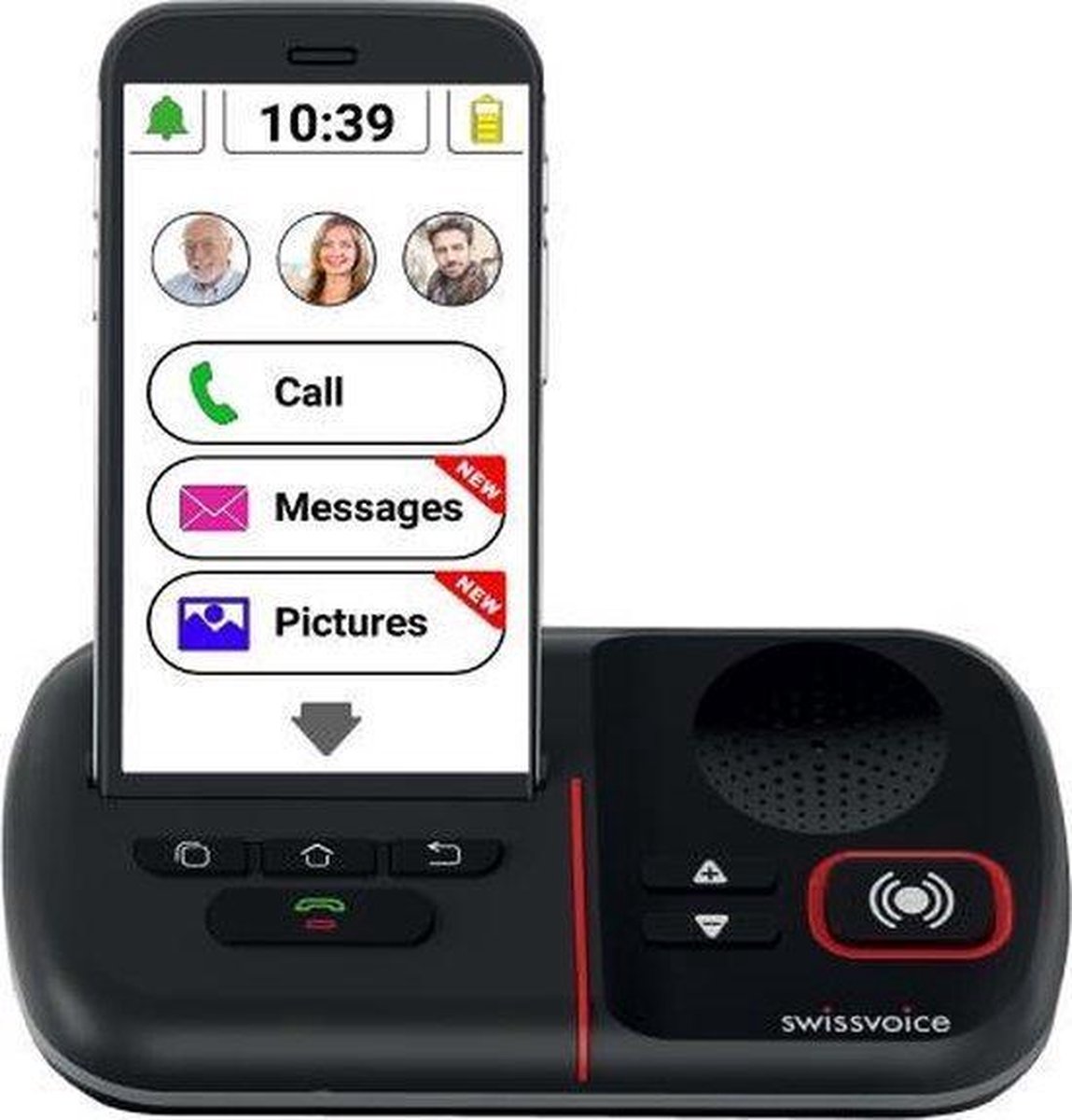 SwissVoice C50S Senioren Smartphone mobiele Android telefoon voor ...