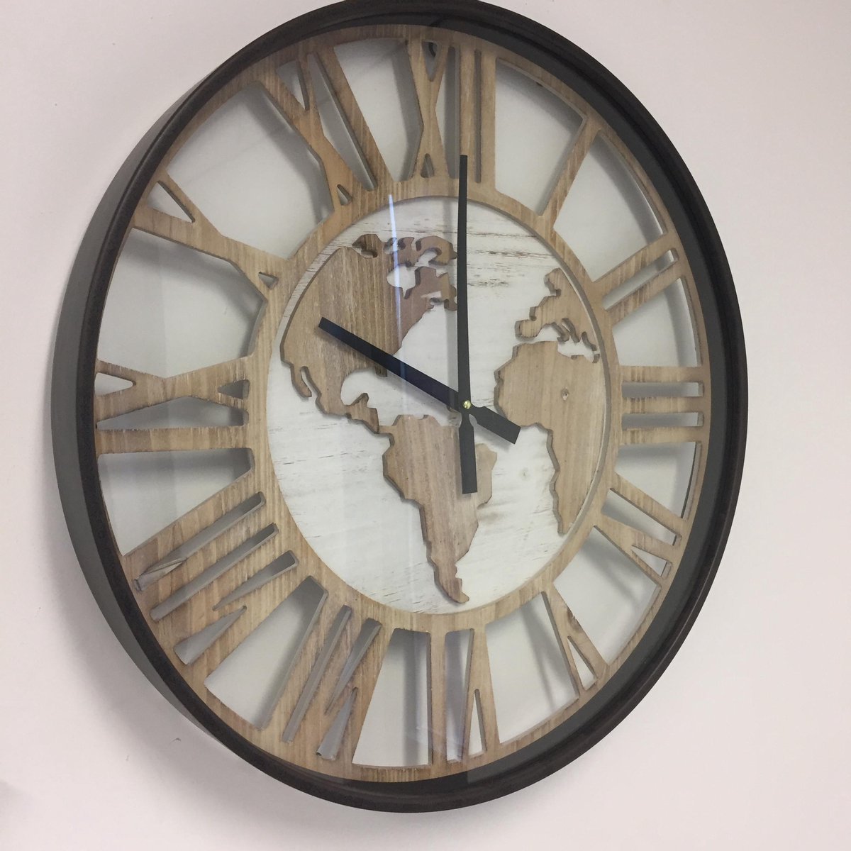 Wandklok WORLD Modern Industrieel Design | bol.com