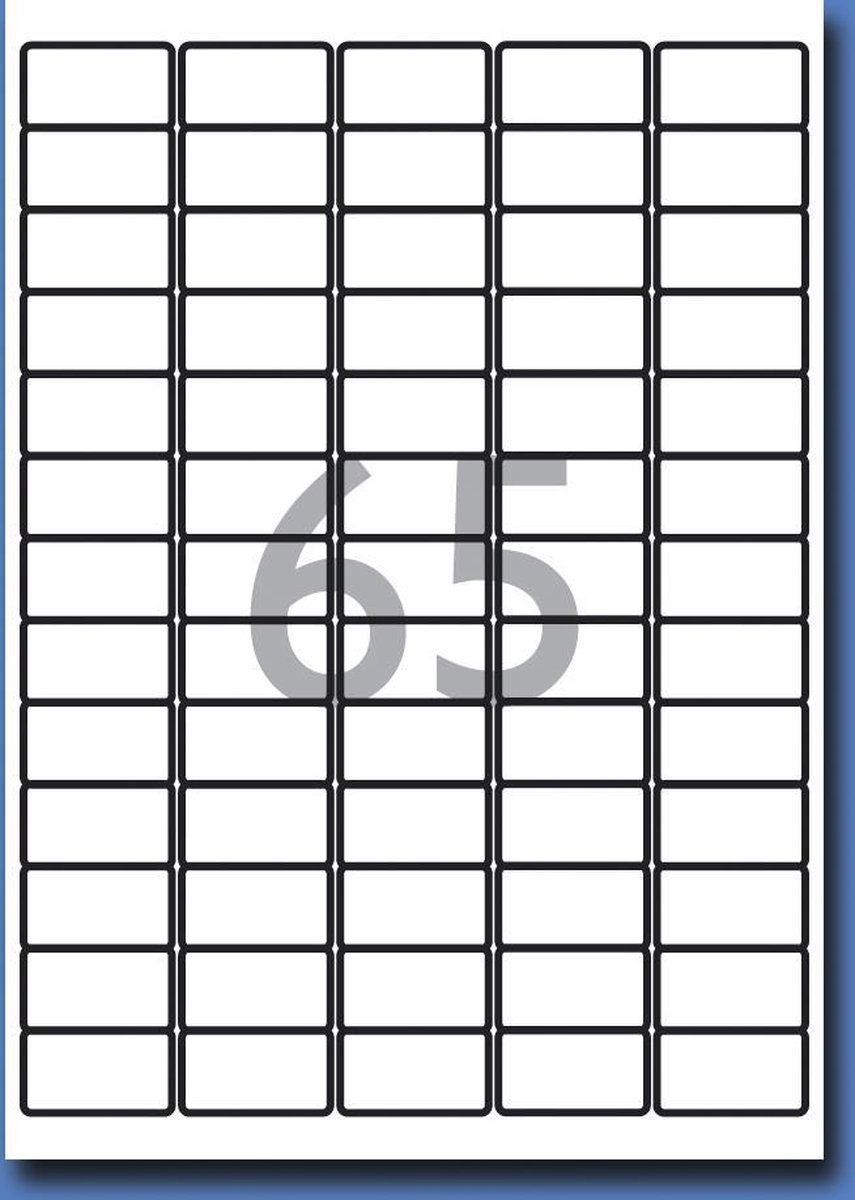 Decadry Etiketten / Labels 38.1 x 21.2mm - 100 vel | bol