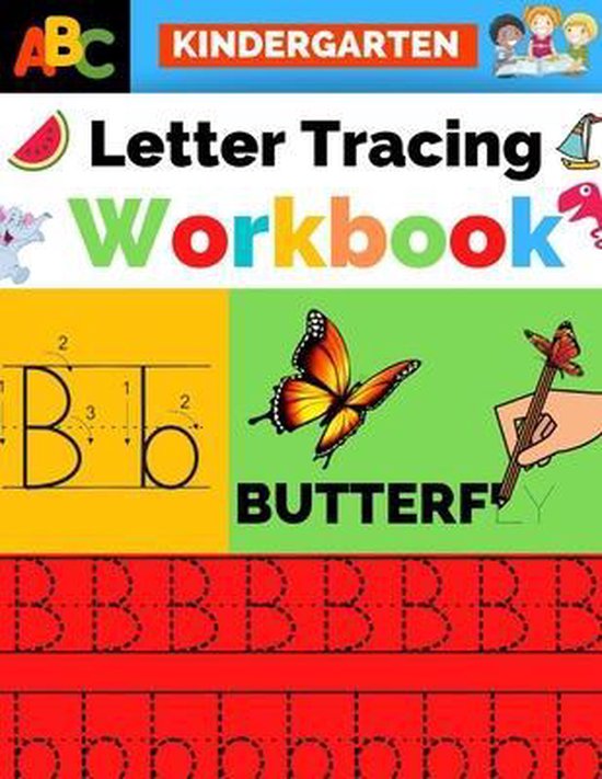 Letter Tracing Book- ABC Kindergarten LETTER TRACING WORKBOOK, Learn ...