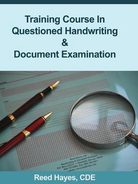 Training Course in Questioned Handwriting & Document Examination | 9780578136325 |... | bol.com