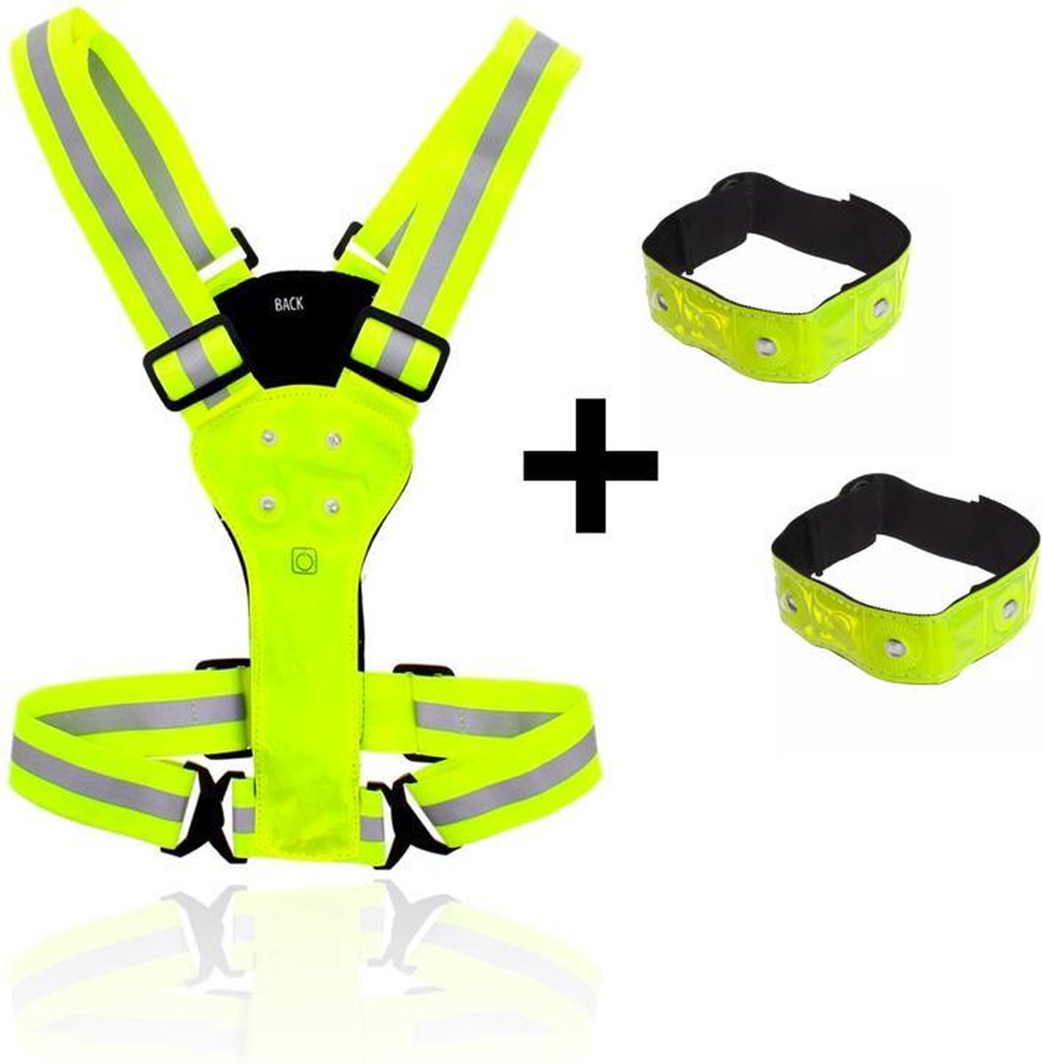 Hardloopvest met led verlichting inclusief 2 led armbanden – Hardloop ...