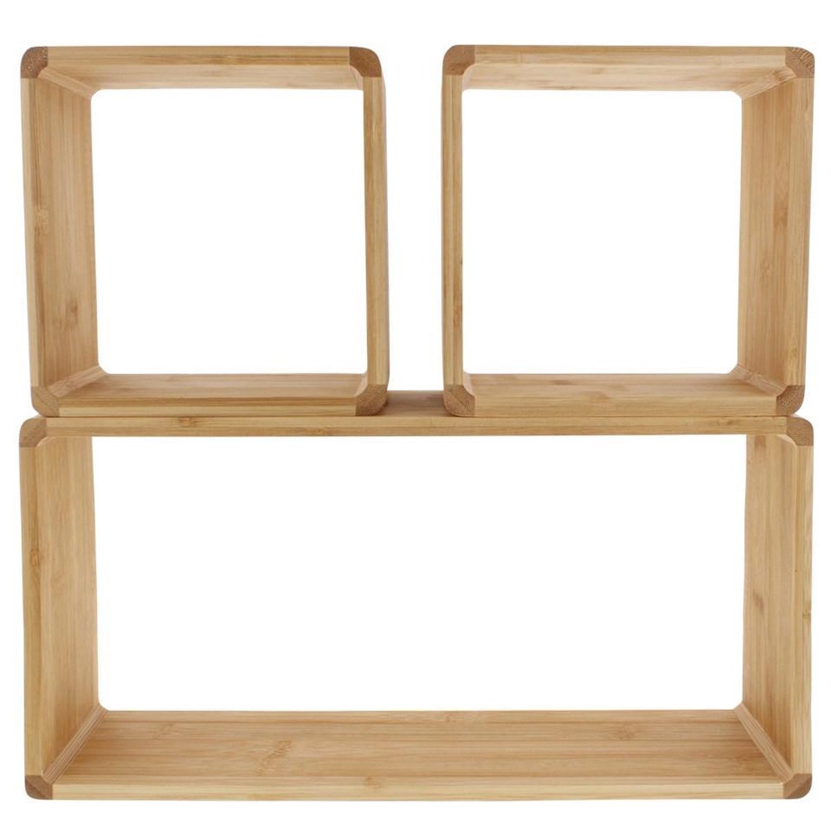 Relaxreus | Bamboe wandbox | Set van 3 wandplanken | Wandelement ...