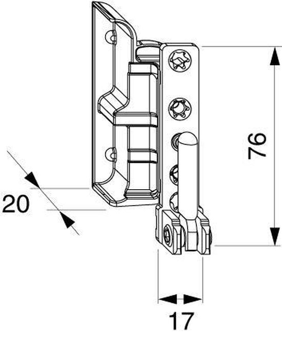 Maco Hoeklager 18/4 rechts DT | bol