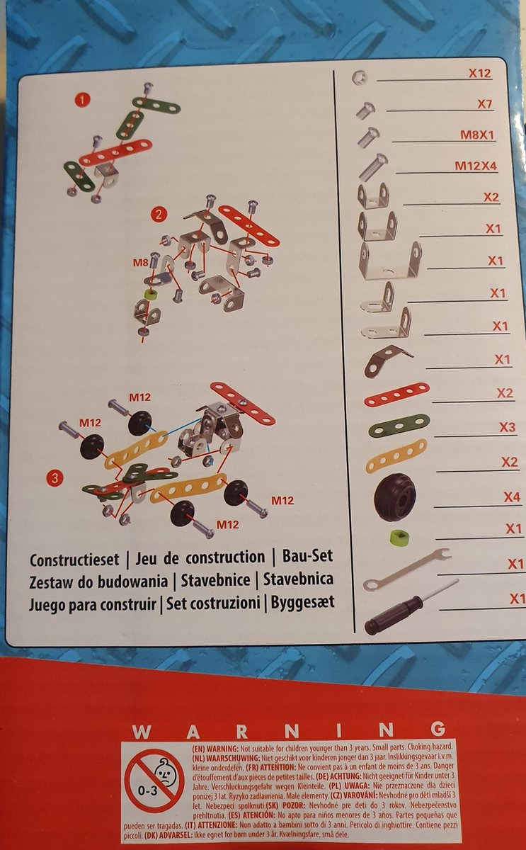 Constructieset - Bouwpakket - Metaal - Auto - 45-Delig | bol