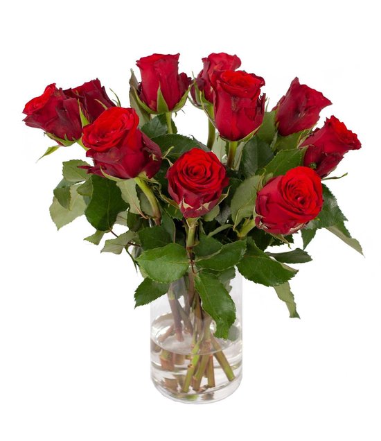 Brievenbusbloemen van Hee Dat Is Het | Brievenbuspost rode rozen 30 cm ...