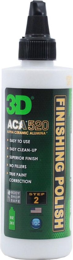 3D ACA FINISHING POLISH 520 poets en polijstmiddel - 8 oz / 240 ml fles ...